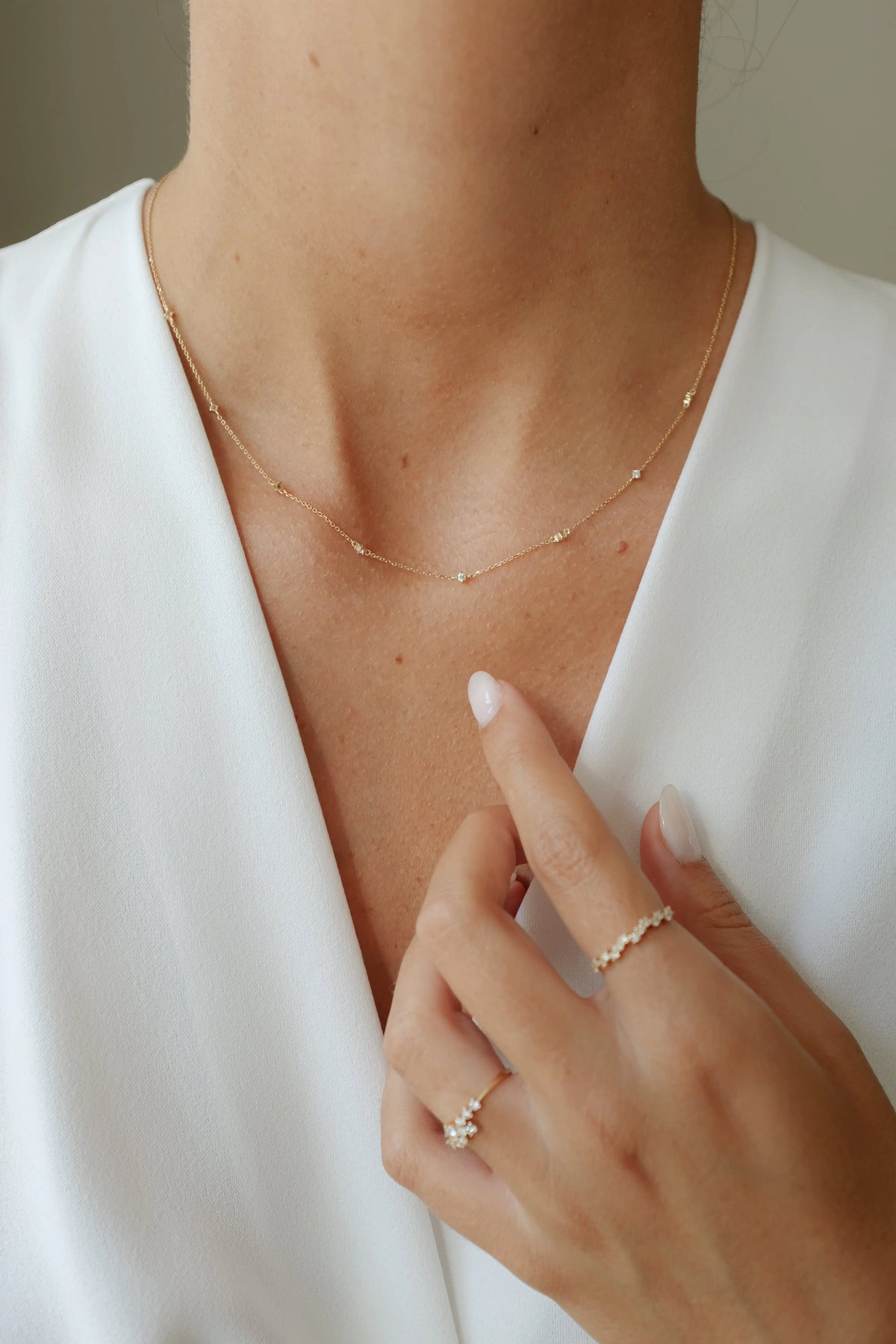 Astra Chain in 14k Gold and Crystals | Lisa&Co.
