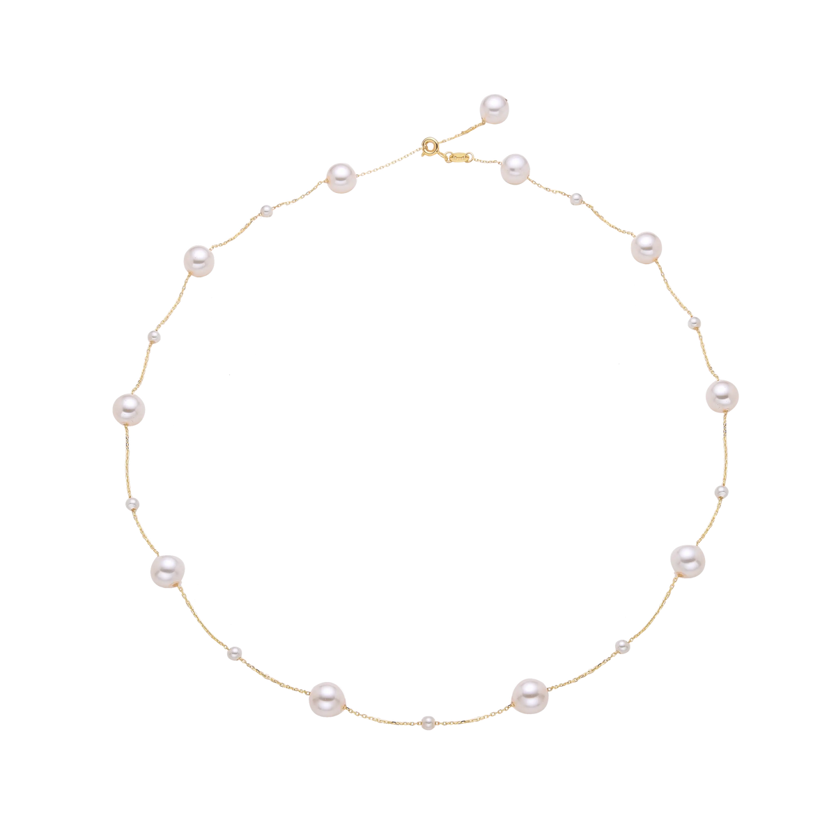 Pearl Drip Drop Chain - Long - Silver Plated and Pearls | Lisa&Co.